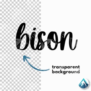 Bison Digital Download, PNG and SVG Files, Clipart With Transparent ...