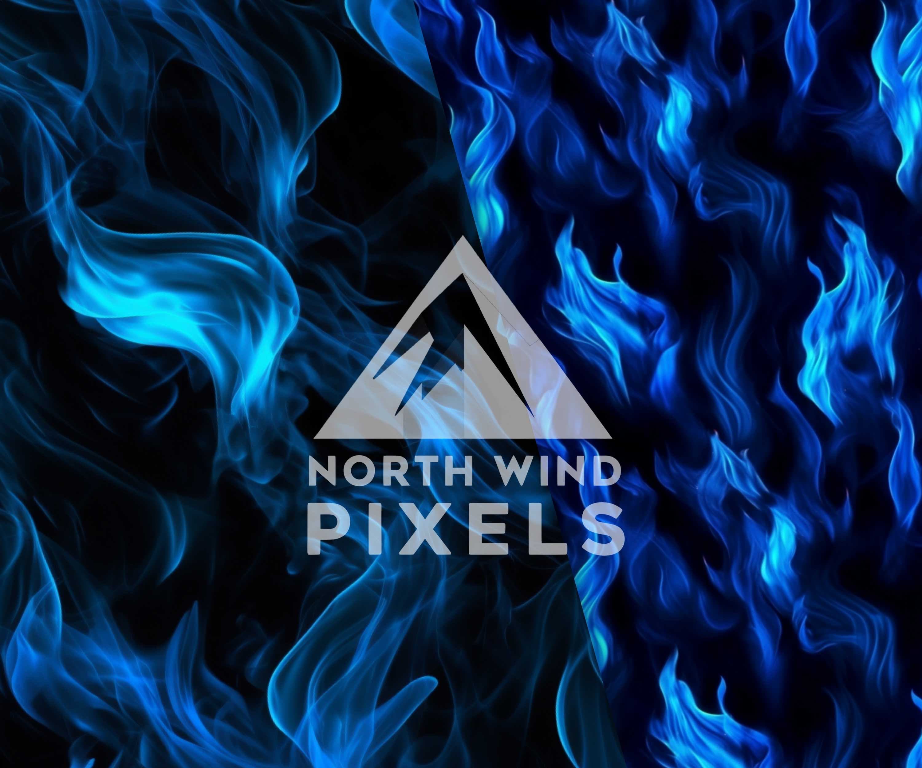 12 Blue Flames Digital Papers, Seamless Patterns, 12x12, JPG Download ...