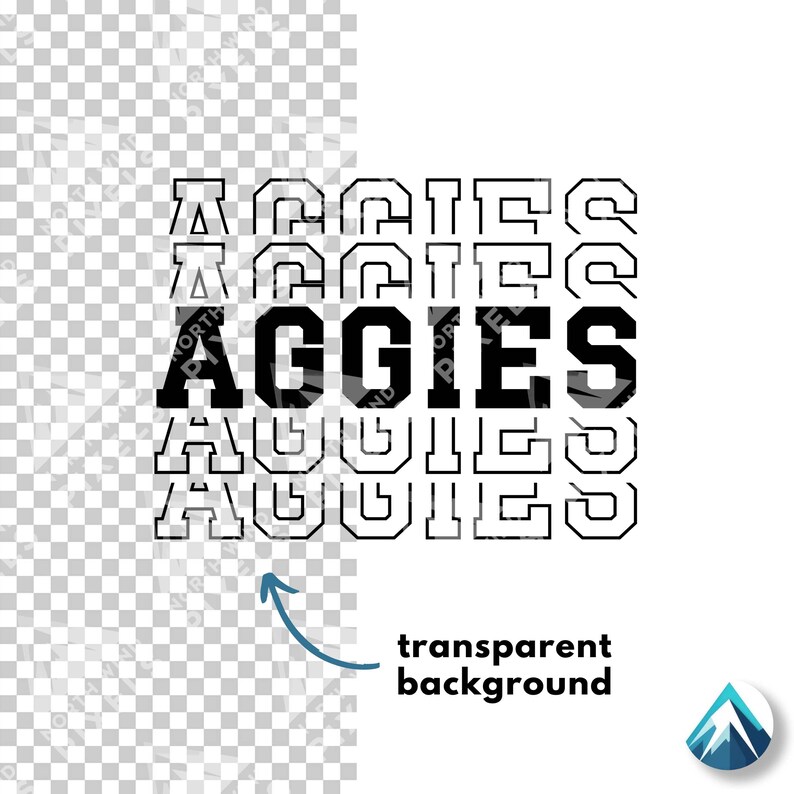 Aggies Digital Download, PNG and SVG Files, Transparent Background ...