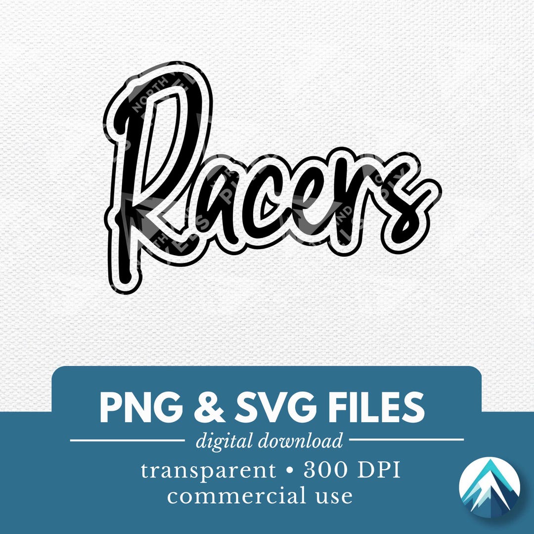 Racers Digital Download, PNG and SVG Files, Transparent Background ...