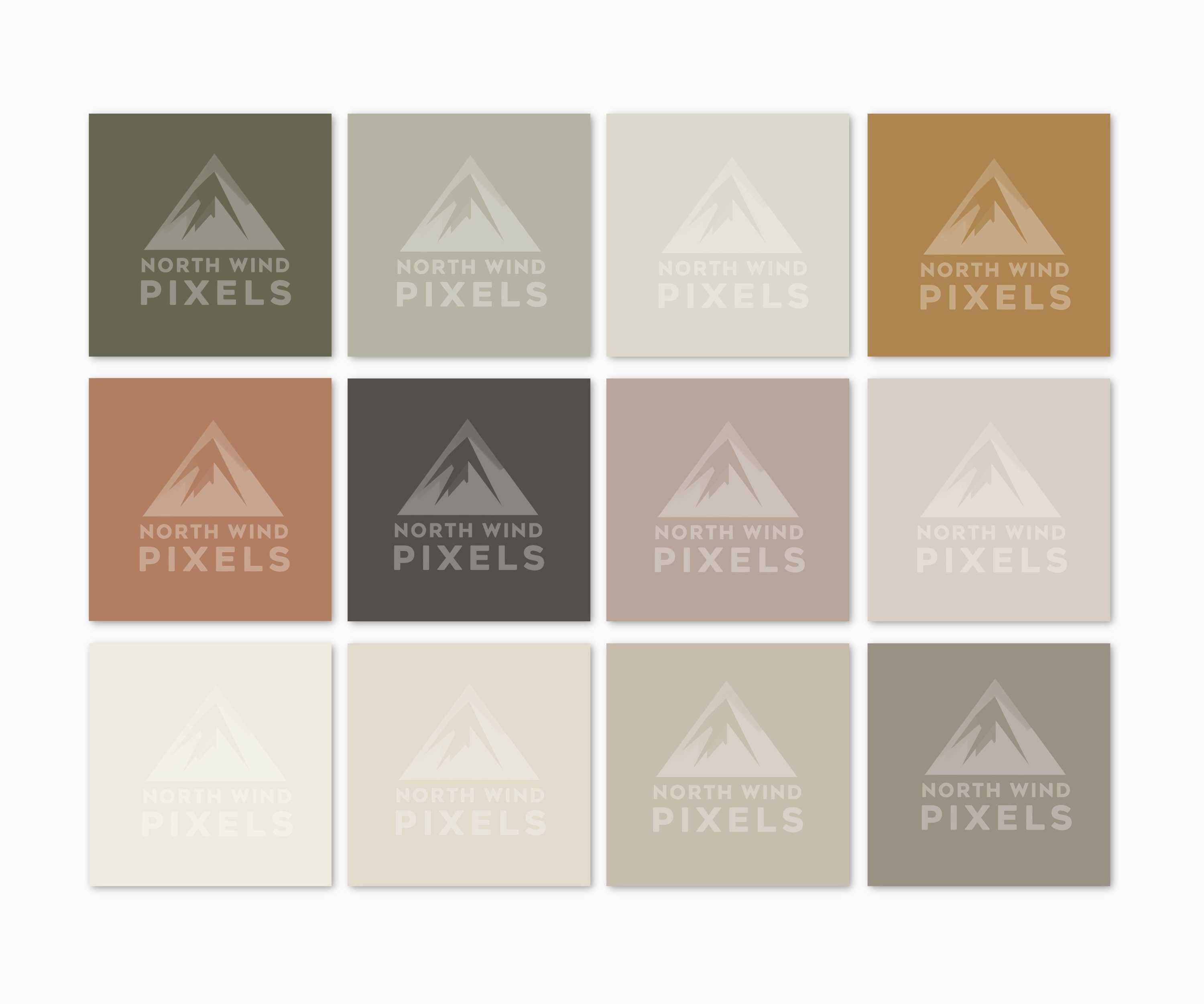 12 Japandi Colors Digital Paper Bundle, Seamless Pattern, 12x12, Set of ...