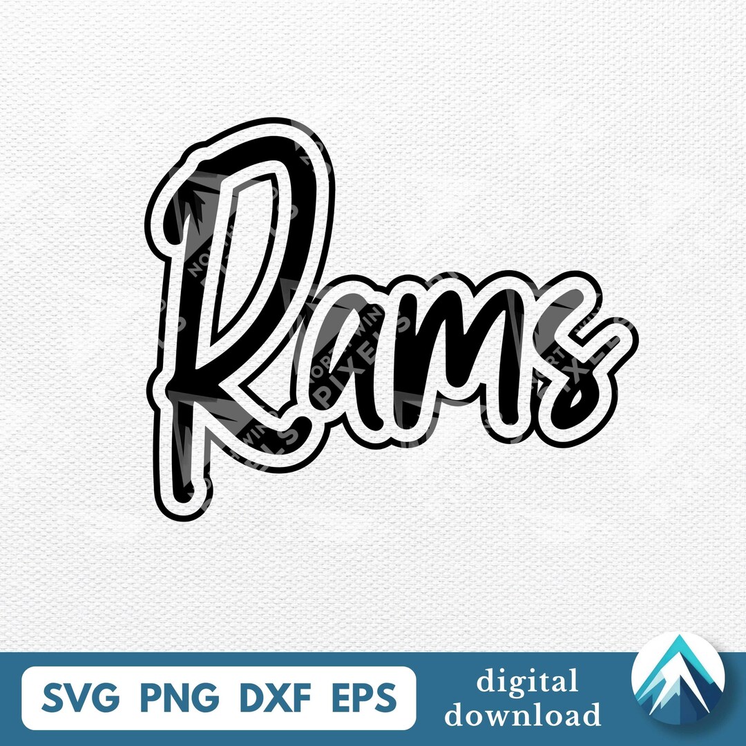 Rams Digital Download, Svg Png Dxf Eps, Clipart With Transparent ...