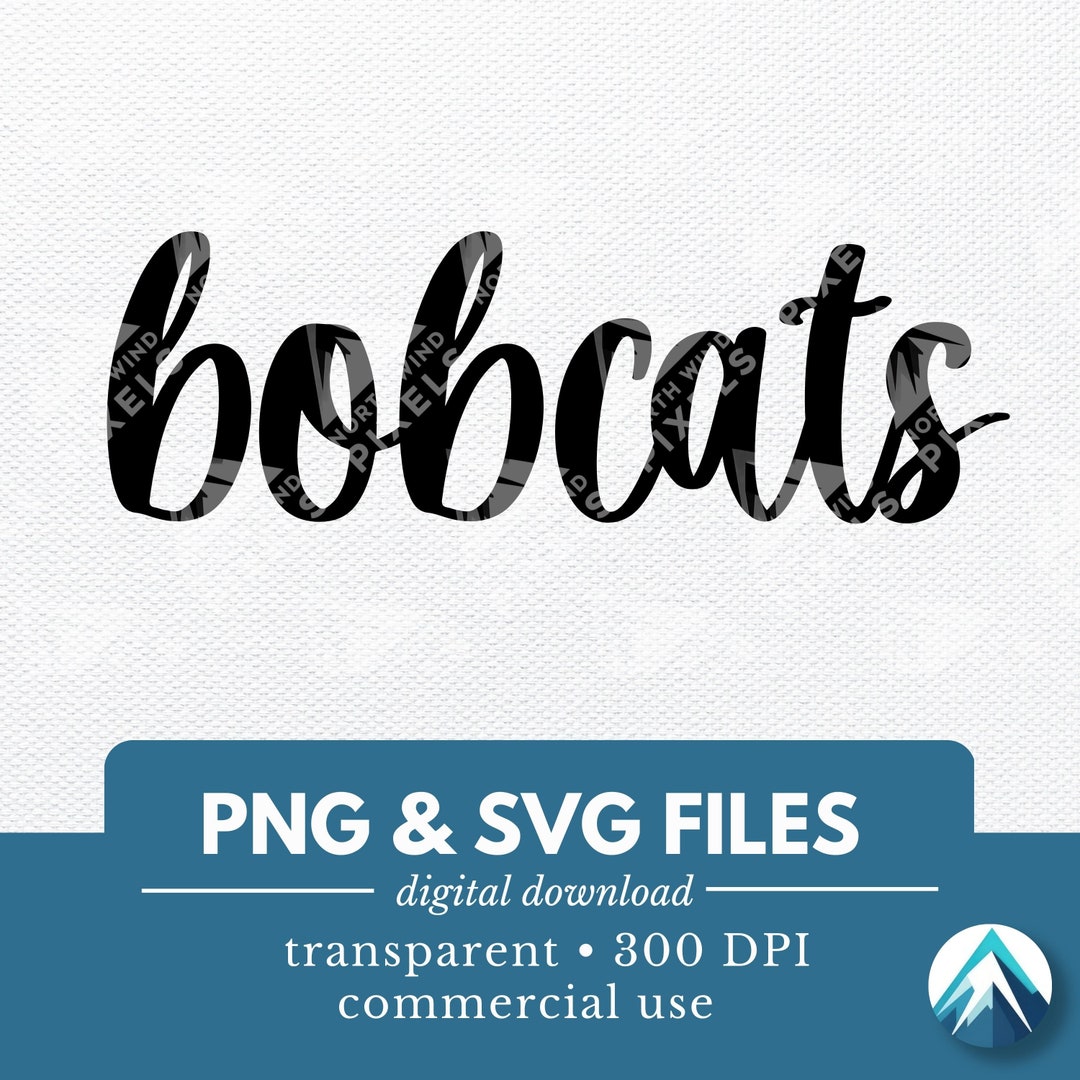 Bobcats Digital Download, PNG and SVG Files, Clipart With Transparent ...