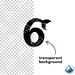 6 Mermaid Tail Birthday Number, PNG and SVG File, Digital Download ...