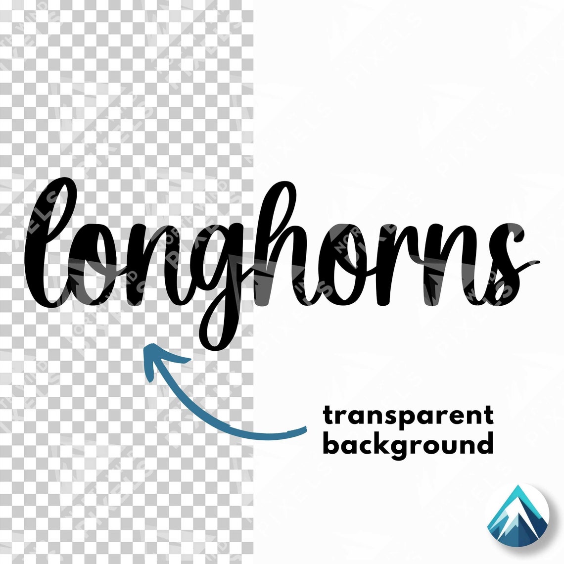 Longhorns Digital Download, PNG and SVG Files, Transparent Background ...
