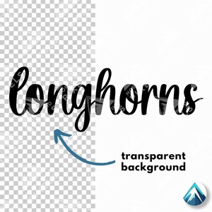 Longhorns Digital Download, PNG and SVG Files, Clipart With Transparent ...
