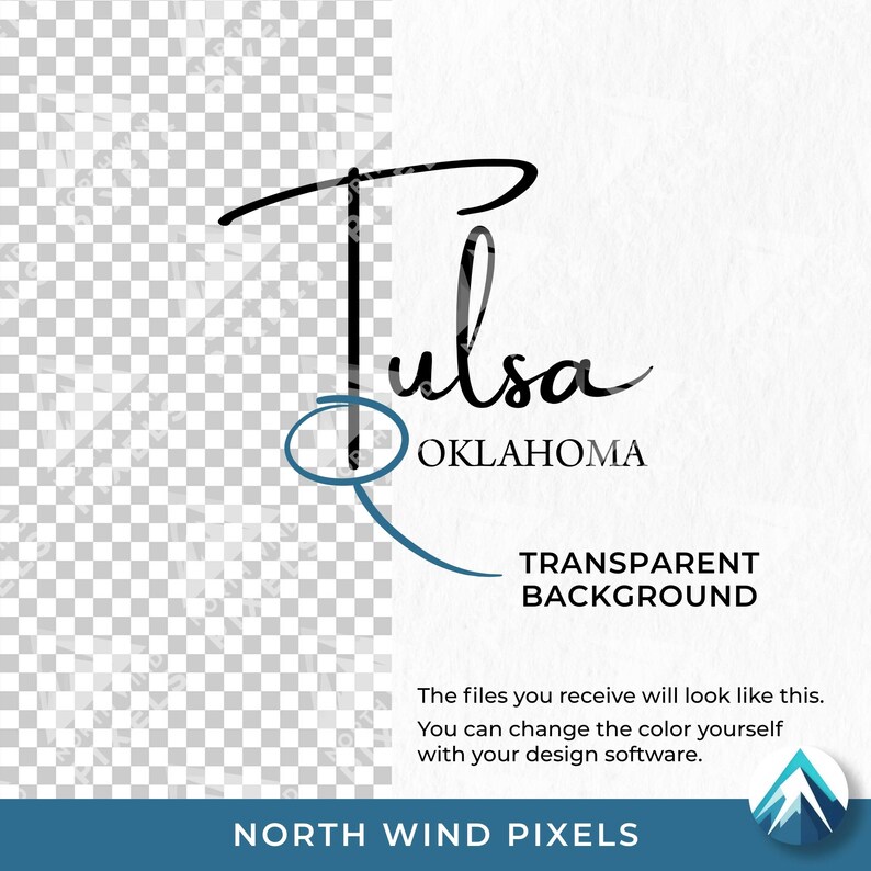 Tulsa Oklahoma Digital Download, Svg Png Dxf Eps, Transparent Clipart ...