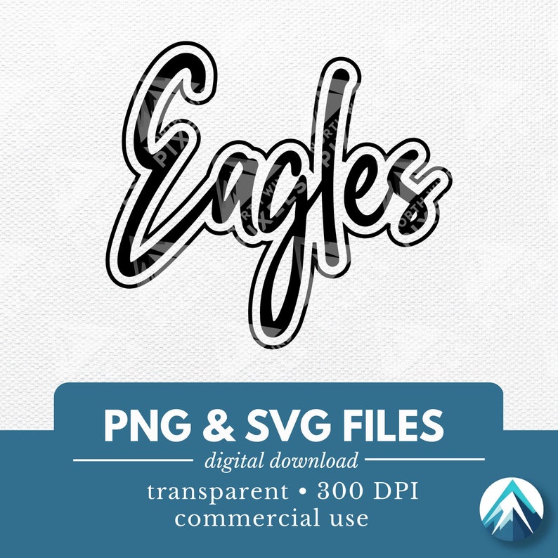 Eagles Digital Download, PNG and SVG Files, Clipart With Transparent ...