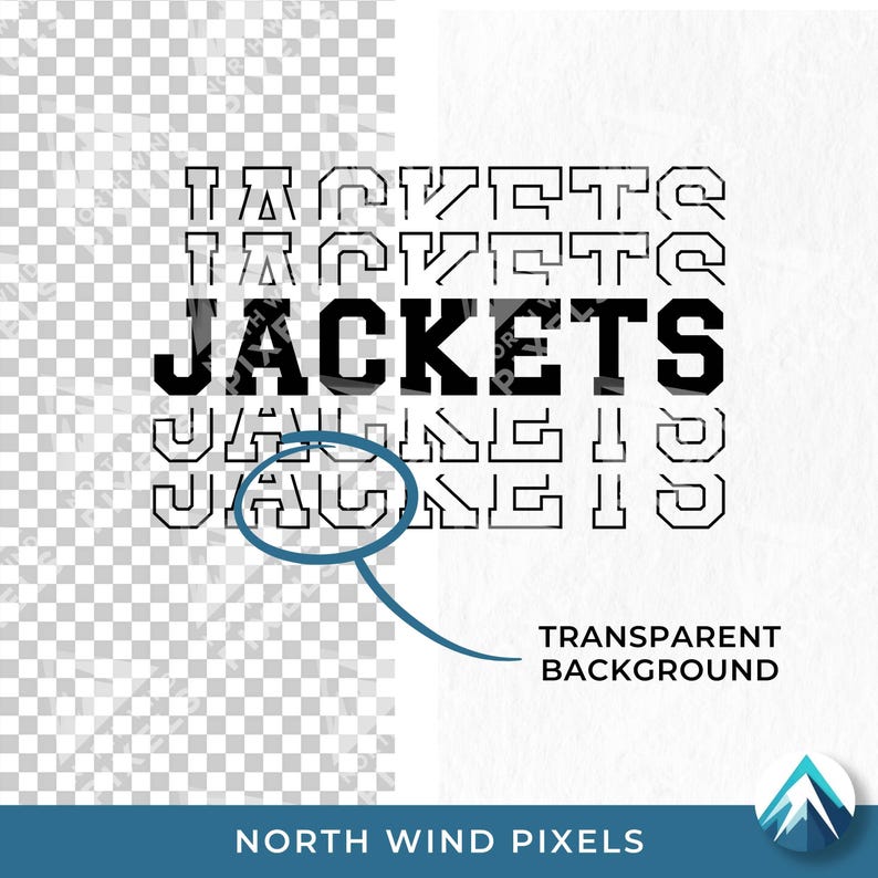 Jackets Digital Download, PNG and SVG Files, Transparent Background ...