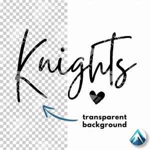 Knights Digital Download, PNG and SVG Files, Small Heart, Transparent ...