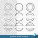 9 Simple Circle Frames Digital Download Bundle, Svg Png Dxf Eps Files ...