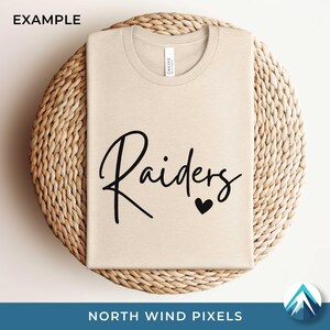 Raiders Digital Download, PNG and SVG Files, Small Love Heart ...