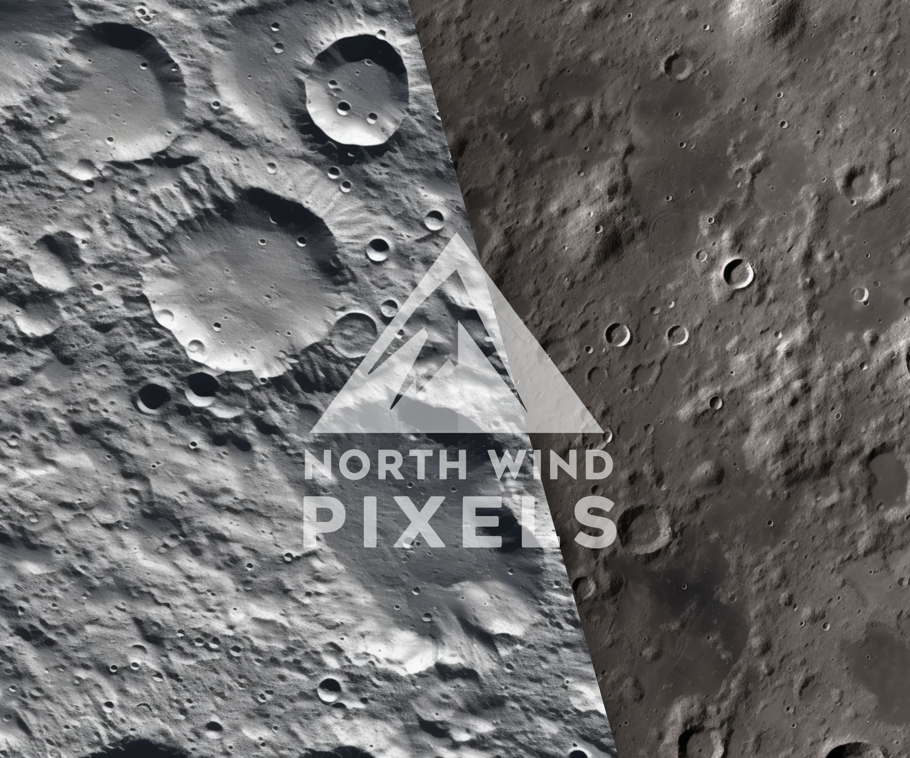 12 Moon Surface Digital Papers, Seamless Repeating Textures, 12x12 ...