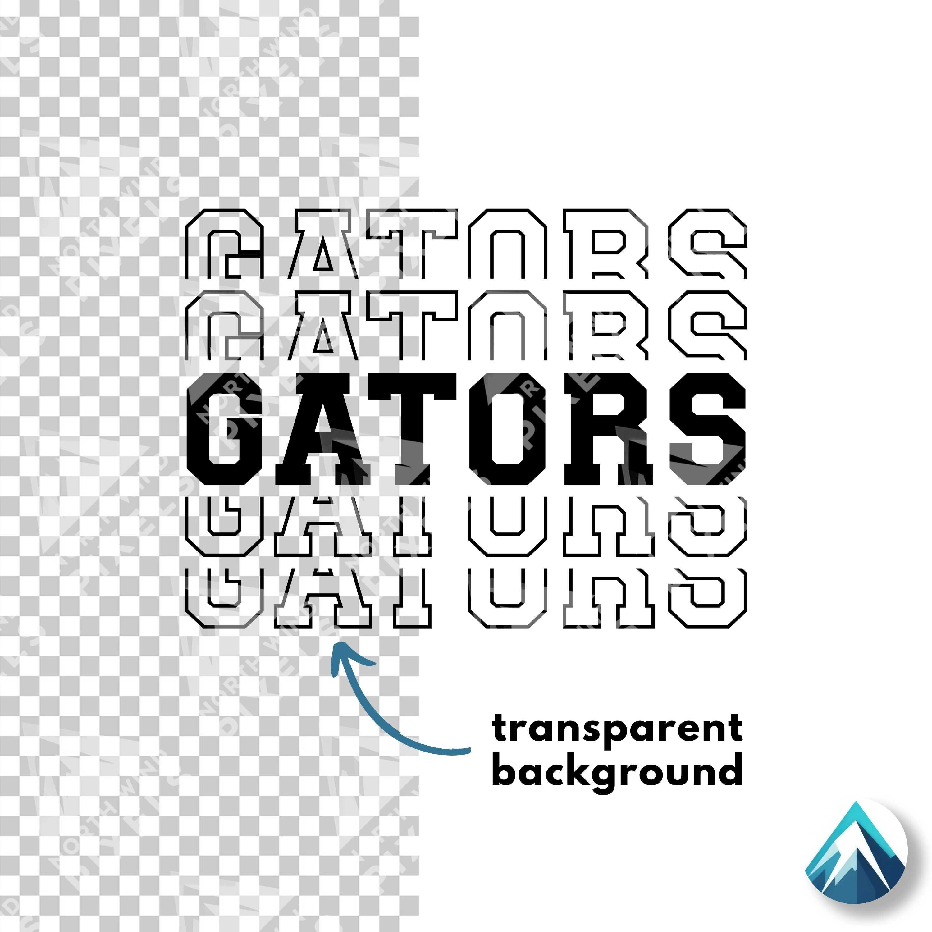 Gators Digital Download, PNG and SVG Files, Clipart With Transparent ...