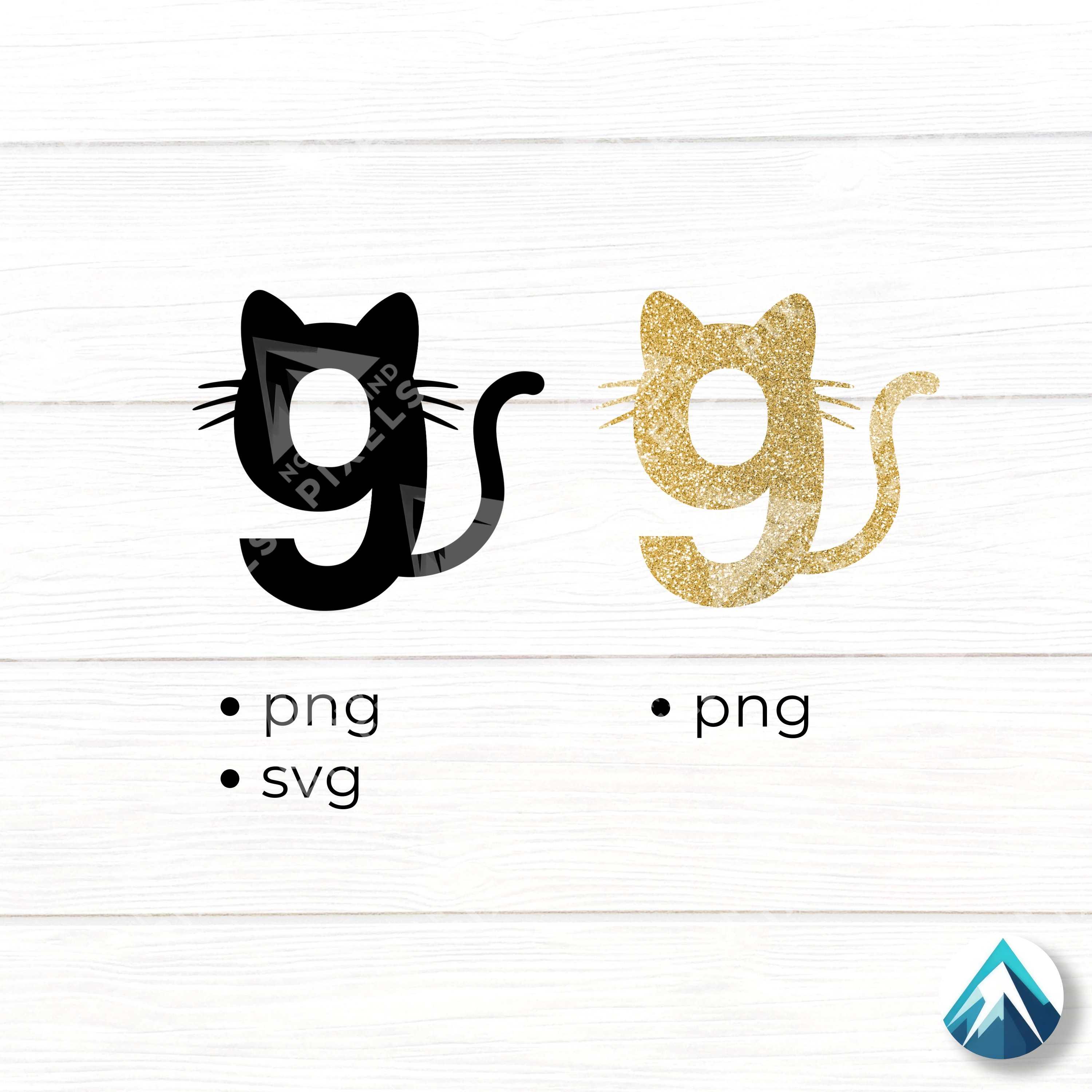 9 Cat Birthday Number, PNG and SVG File, Digital Download, Transparent ...