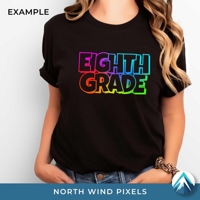 Eighth Grade Digital Download, Svg Png Dxf Eps, Transparent, Cartoon ...
