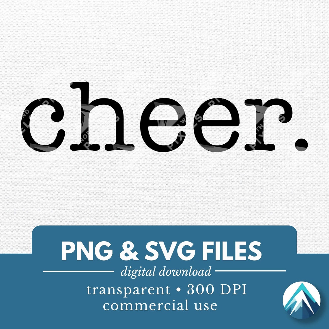 Cheer Digital Download, PNG and SVG Files, Transparent Background ...