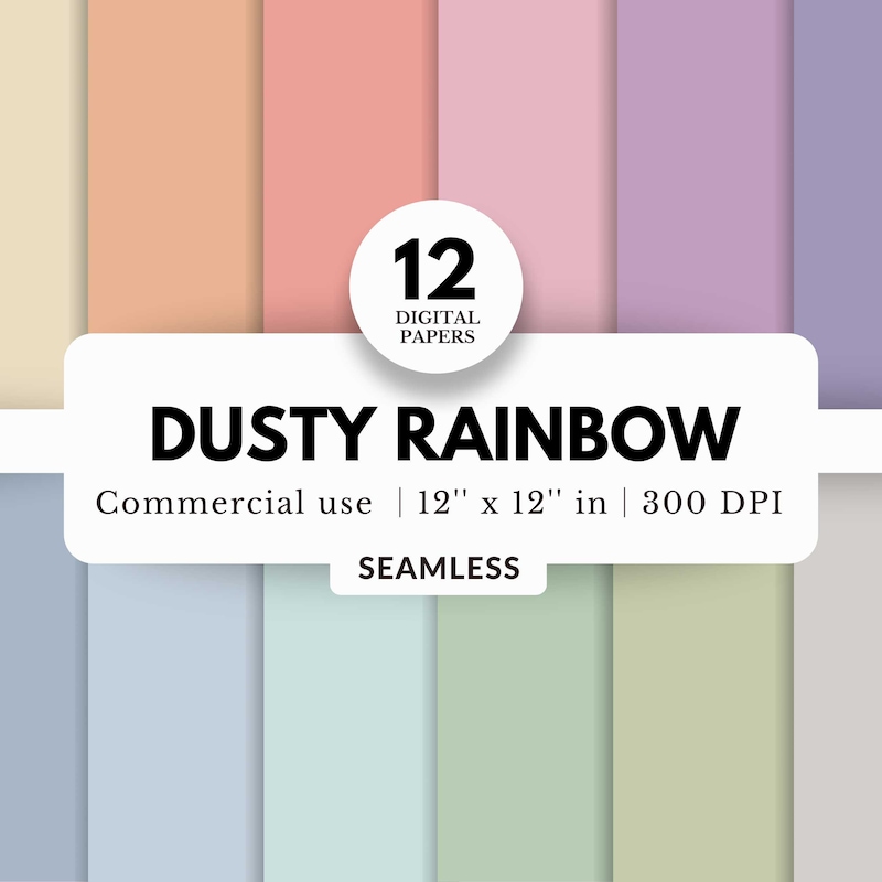 Muted Rainbow - Etsy