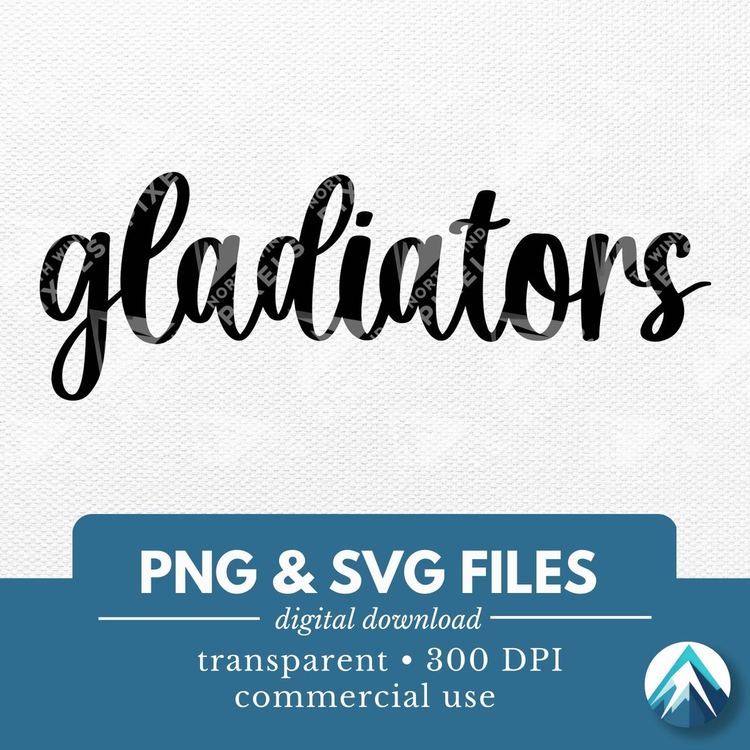 Gladiators Digital Download, PNG and SVG Files, Clipart With ...