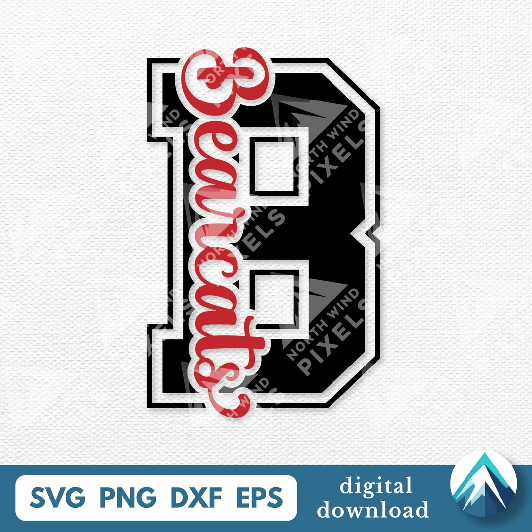 Bearcats Varsity Monogram Digital Download, Svg Png Dxf Eps ...