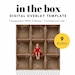 9 Empty Cardboard Box Digital Template, PNG, Grid, Transparent ...