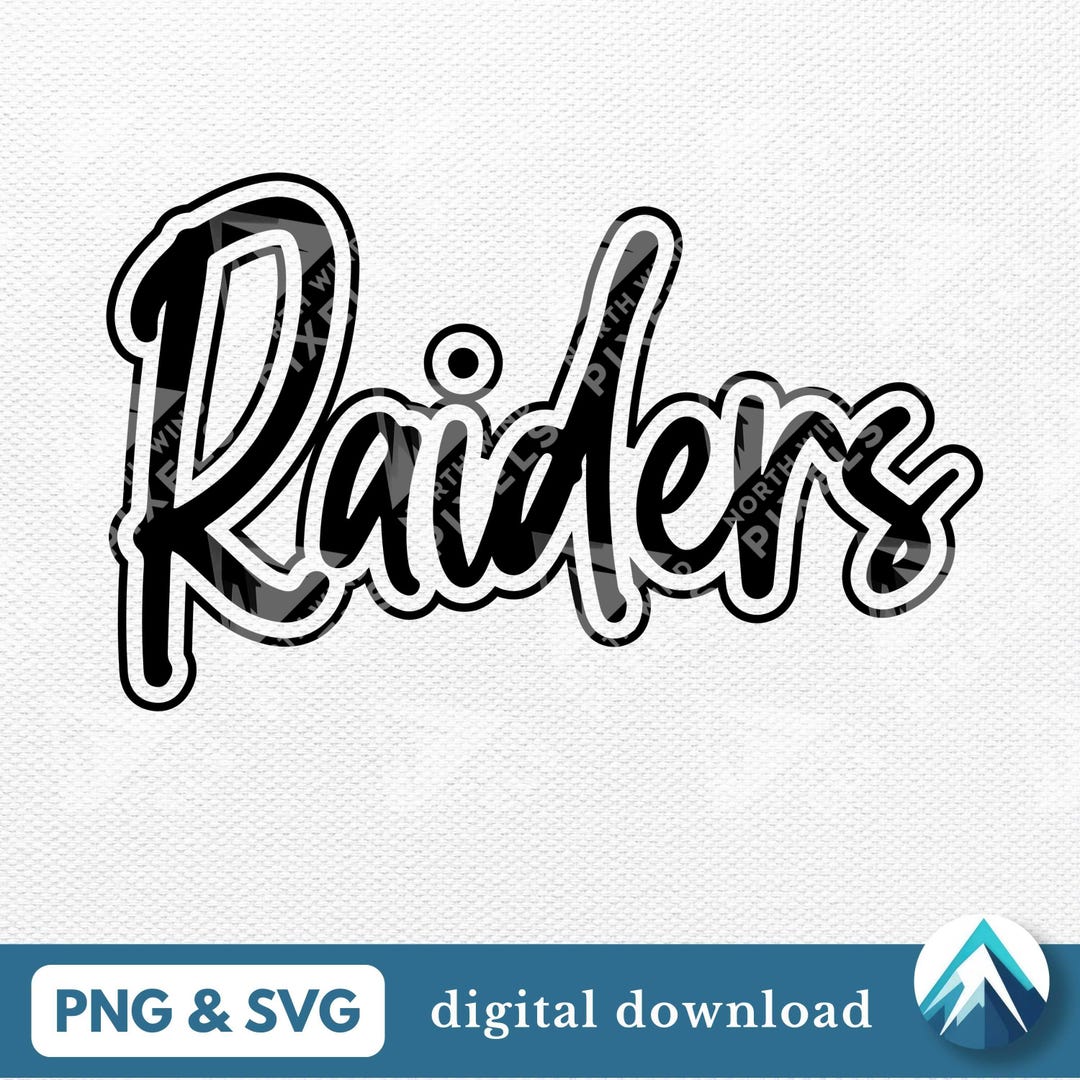 Raiders Digital Download, PNG and SVG Files, Clip Art With Transparent ...