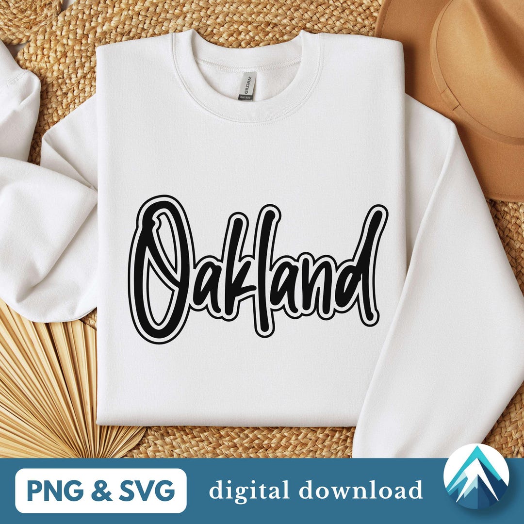 Oakland Digital Download, PNG and SVG Files, Transparent Background ...