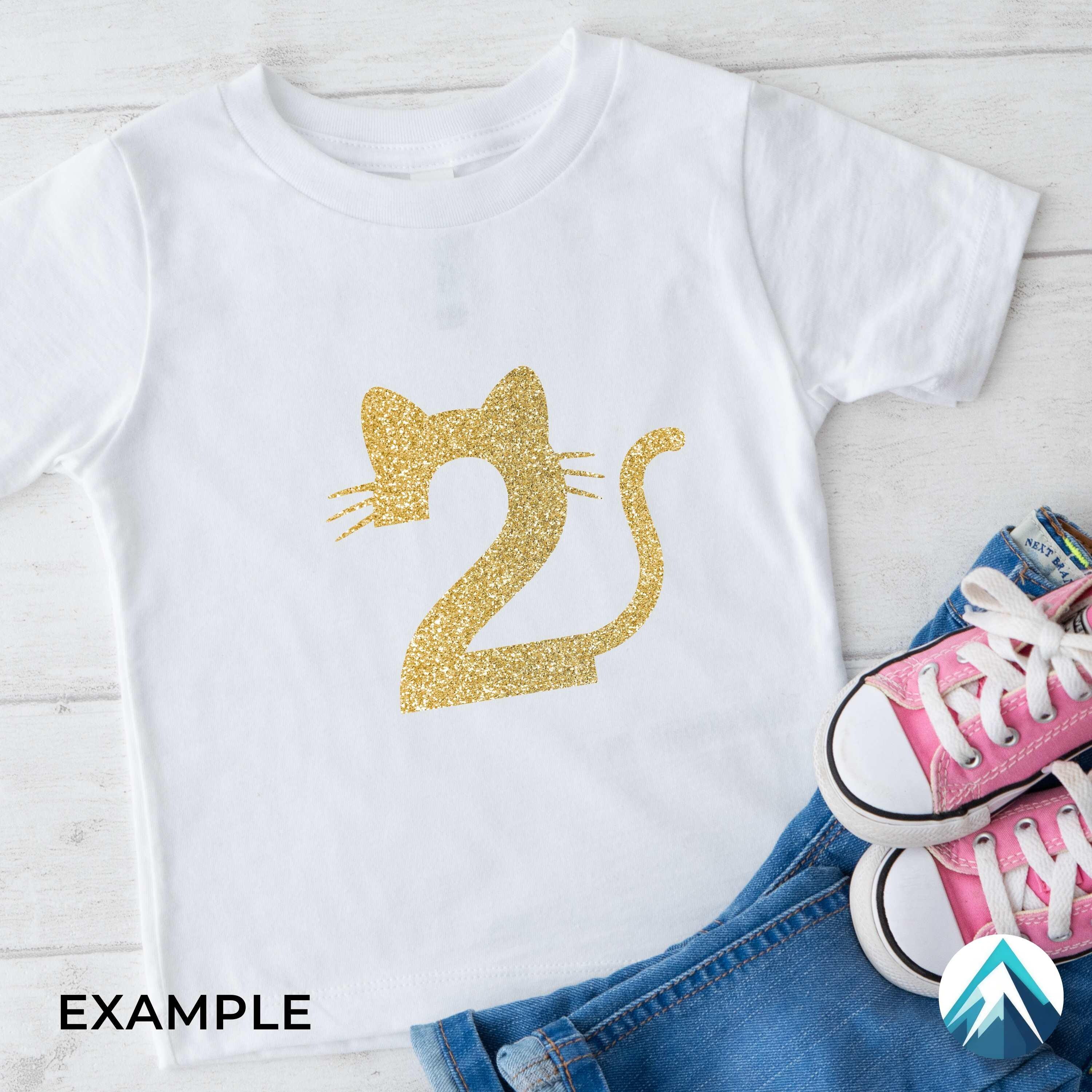 2 Cat Birthday Number, PNG and SVG File, Digital Download, Transparent ...