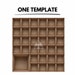 33 Empty Cardboard Box Digital Template PNG Grid Backdrop - Etsy