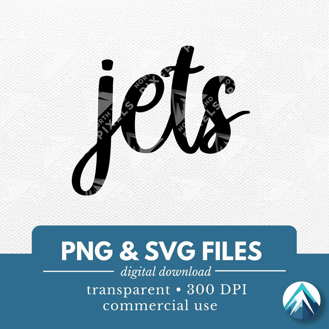 Jets Digital Download, PNG and SVG Files, Clipart With Transparent ...