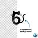 6 Cat Birthday Number, PNG and SVG File, Digital Download, Transparent ...
