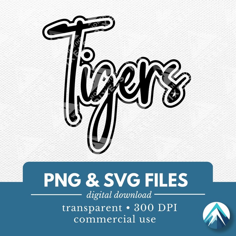 Tiger Font Svg - Etsy