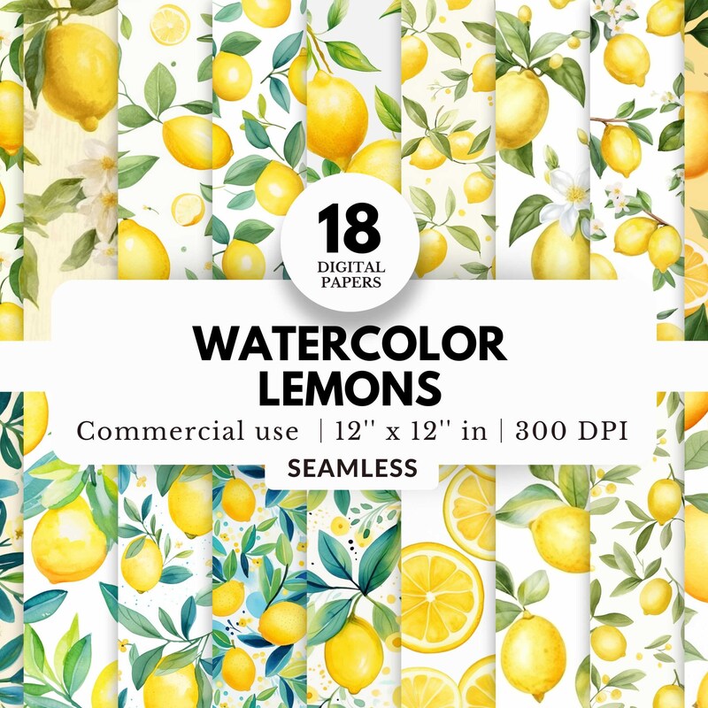 Lemon Backdrop - Etsy