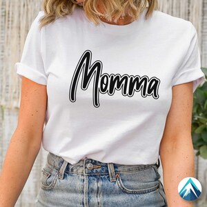 Momma Digital Download, PNG and SVG Files, Transparent Background ...