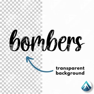 Bombers Digital Download, PNG and SVG Files, Clipart With Transparent ...