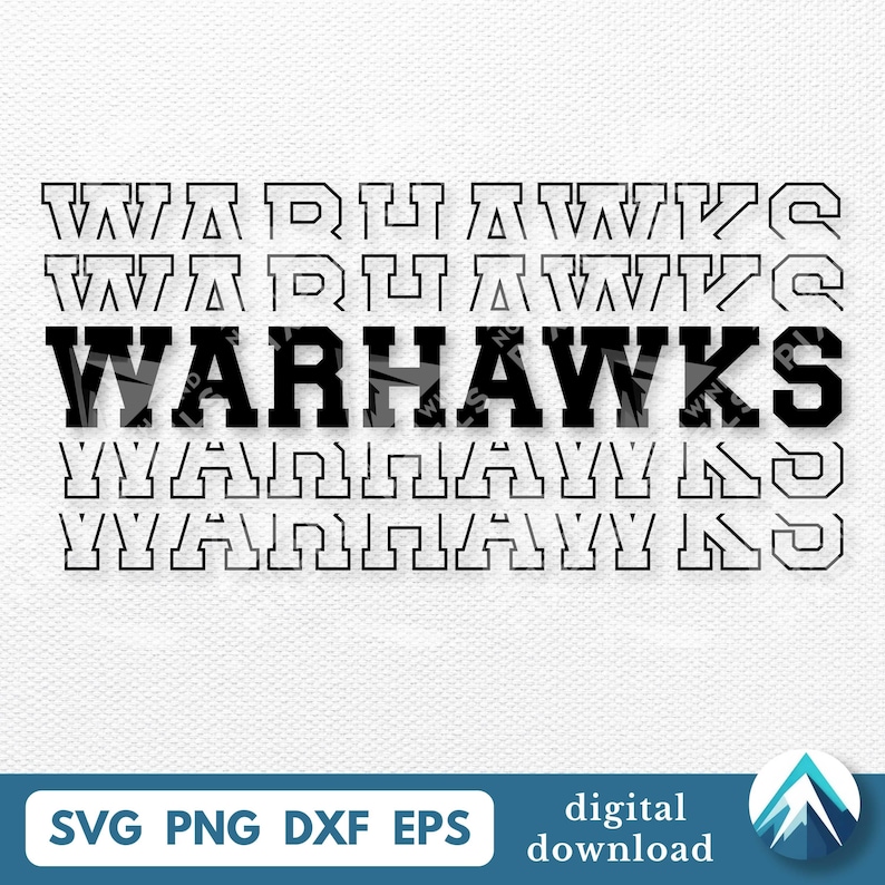 Warhawks Digital Download, Svg Png Dxf Eps File, Clipart Transparent ...