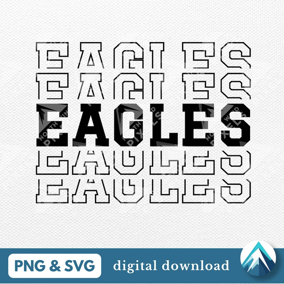 Eagles Digital Download, PNG and SVG File, Transparent Background ...