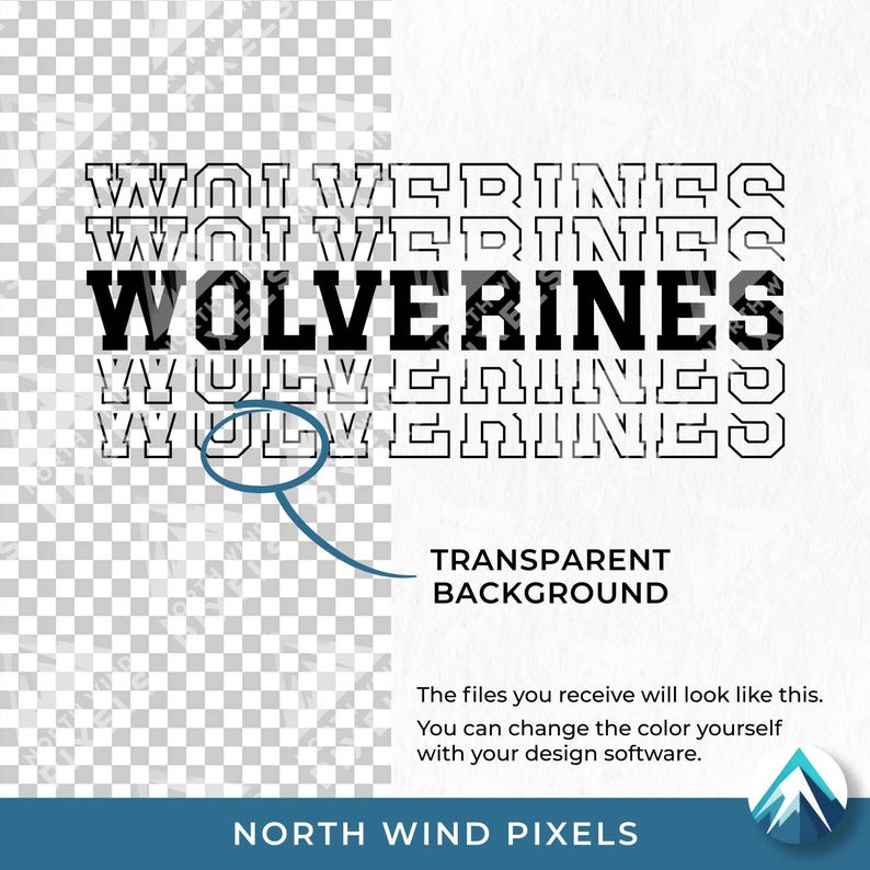 Wolverines Digital Download, Svg Png Dxf Eps Files, Clipart With ...
