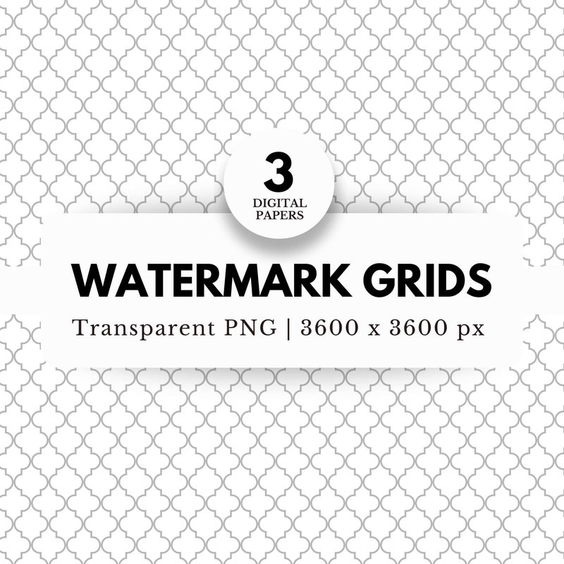 Watermark Grid - Etsy