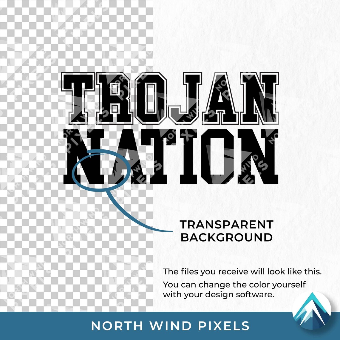 Trojan Nation With College Letters Digital Download, Svg Png Dxf Eps ...