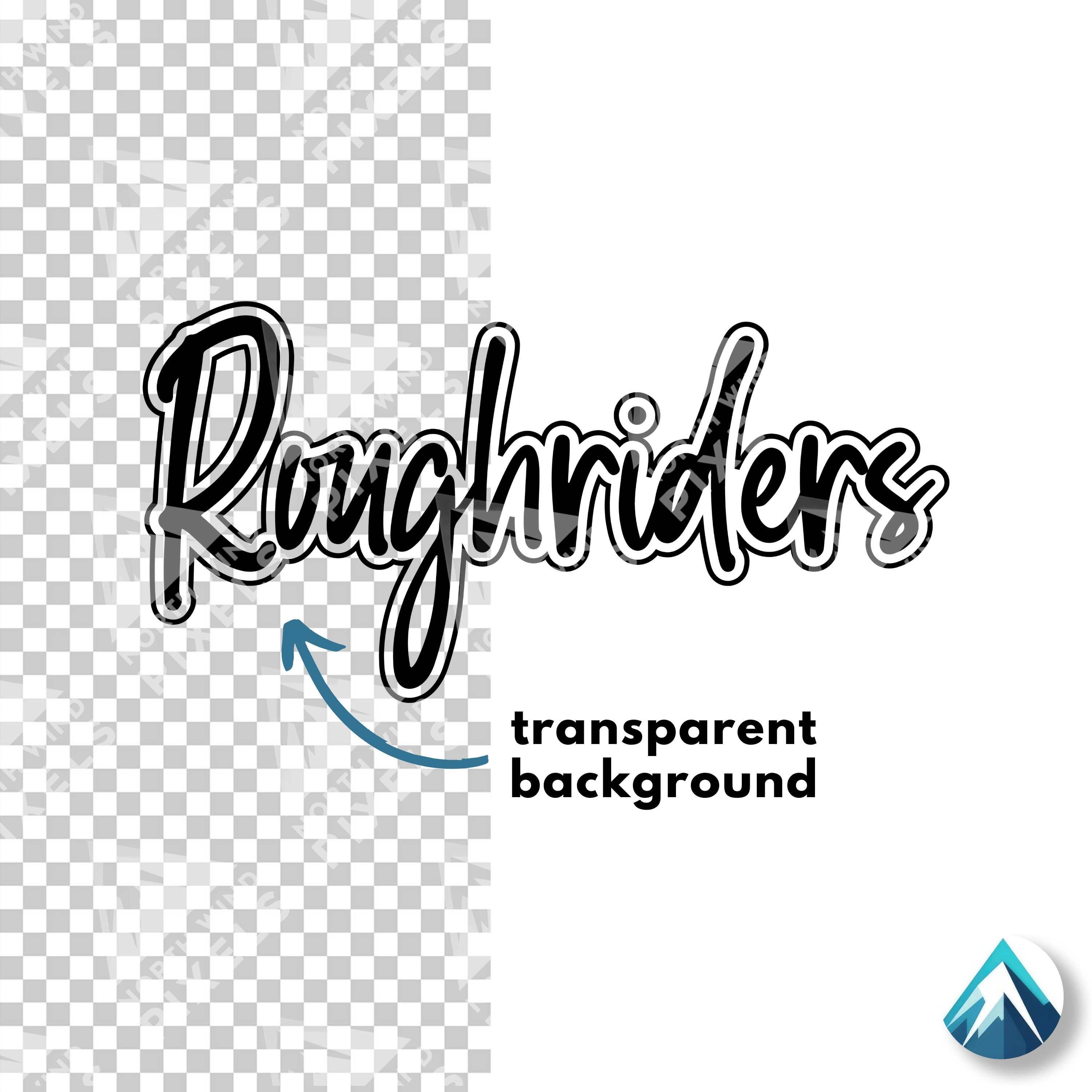 Roughriders Digital Download, PNG and SVG File, Clipart With ...