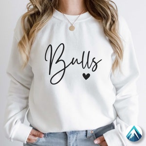 Bulls Digital Download, PNG and SVG Files, Small Heart, Transparent ...