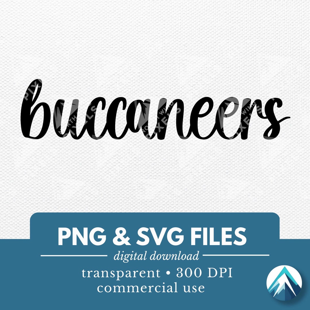Buccaneers Digital Download, PNG and SVG Files, Transparent Background ...