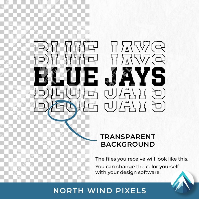 Blue Jays Digital Download, Svg Png Dxf Eps, Transparent Background ...
