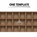18 Empty Cardboard Box Digital Template, PNG, 6 by 3 Grid, Transparent ...