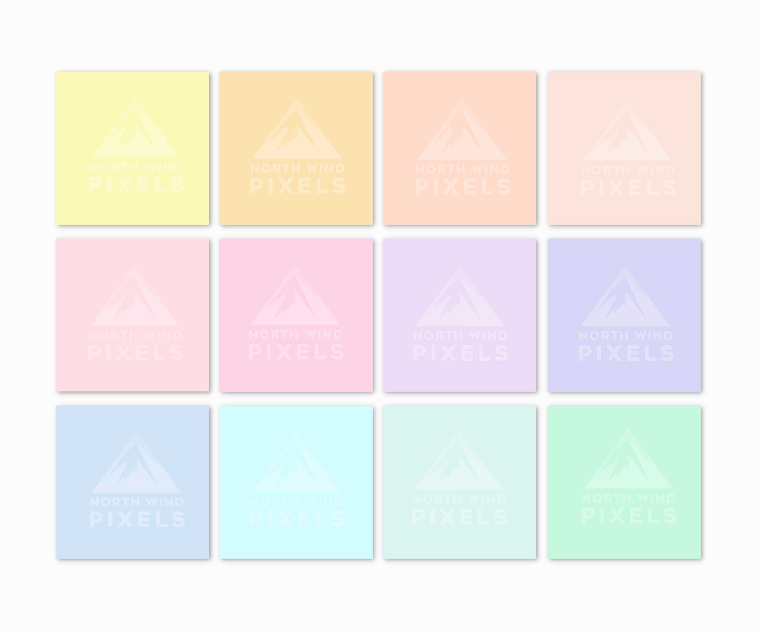 12 Pastel Solids Digital Paper Bundle, Repeating Pattern, JPG Download ...