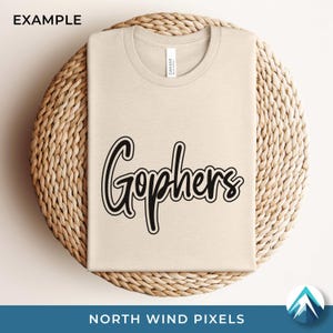 Gophers Digital Download, PNG and SVG Files, Transparent Background ...