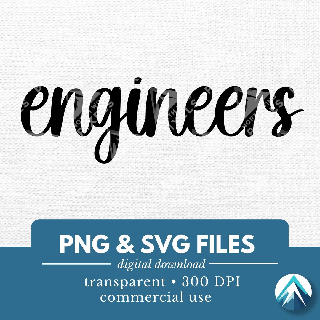 Engineers Digital Download, PNG and SVG File, Transparent Background ...