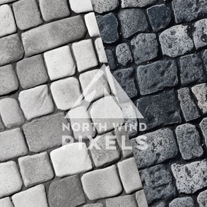 16 Cobblestone Texture Digital Papers, Seamless Patterns, 12x12, JPG ...