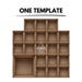 20 Empty Cardboard Box Digital Template, PNG, Grid, Transparent ...